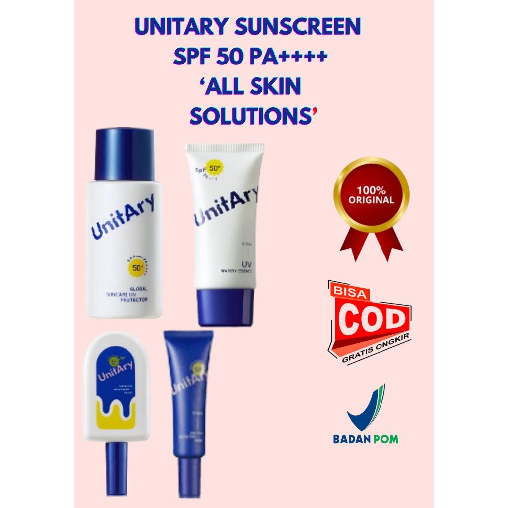 Jual [READY]UNITARY Global Suncare Physical Sunscreen UV Protector SPF ...