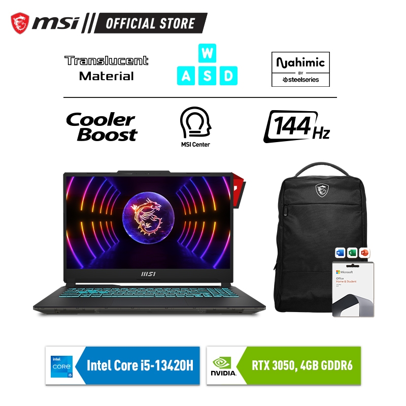 Jual MSI Cyborg 15 A13UC i5-13420H RTX3050 15.6" FHD, 144Hz 45%NTSC IPS-Level | Shopee Indonesia