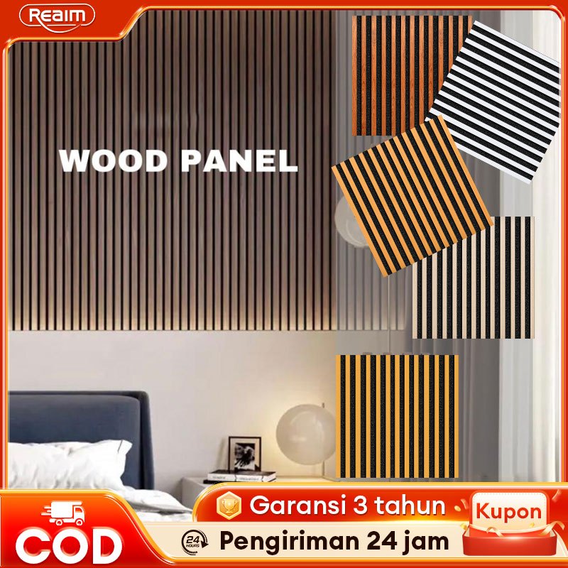 Jual Reaim Wood WPC Wall panel/Wall Panel vinyl Ukuran 60cm*60cm*2.9cm ...
