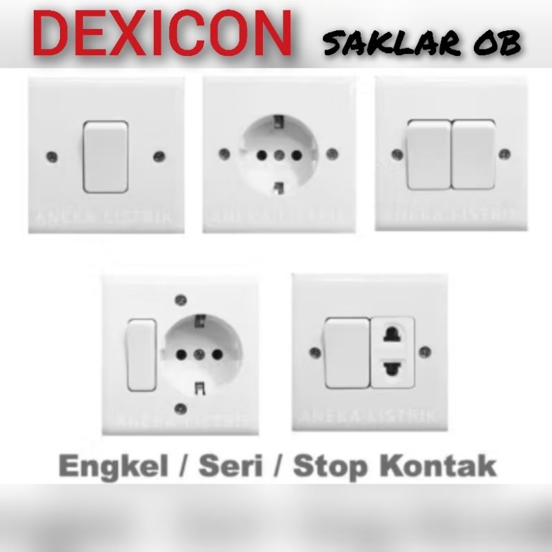 Jual Saklar OB Engkel Stop Saklar Tempel SNI DEXICON | Shopee Indonesia