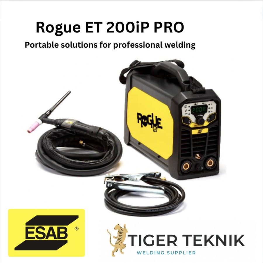 Jual ESAB ROGUE ET200iP Pro Tig Welding Machine GTAW 200a Mesin Las ...