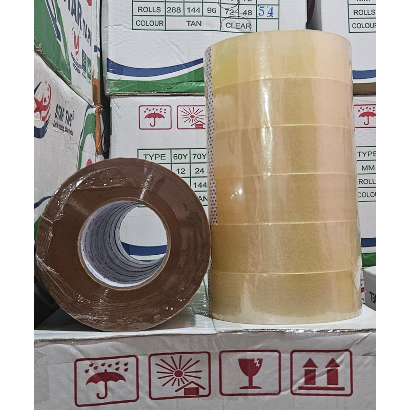 Jual LAKBAN BENING/COKLAT 45X500YARD (6PCS) | Shopee Indonesia