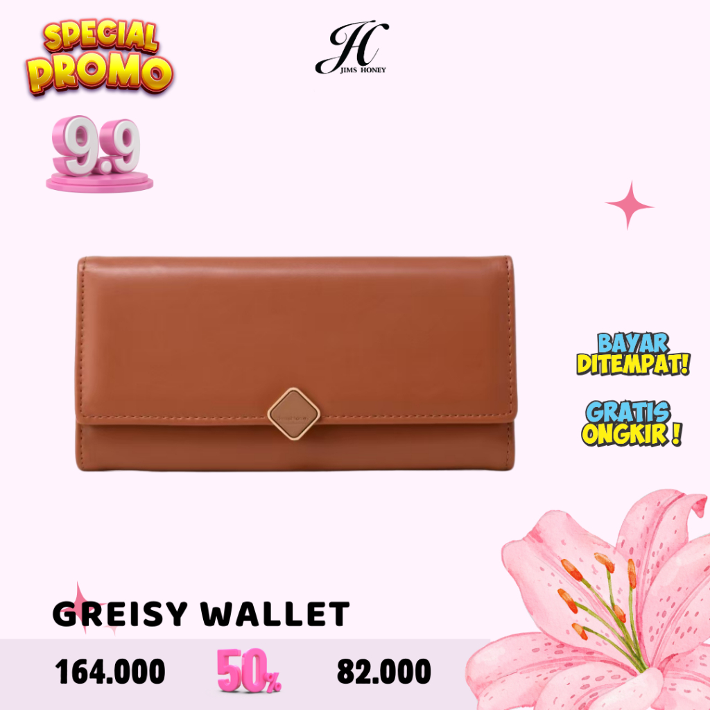 Jual JIMS HONEY DOMPET WANITA GREISY WALLET (FREE EXCLUSIVE BOX) | Shopee Indonesia