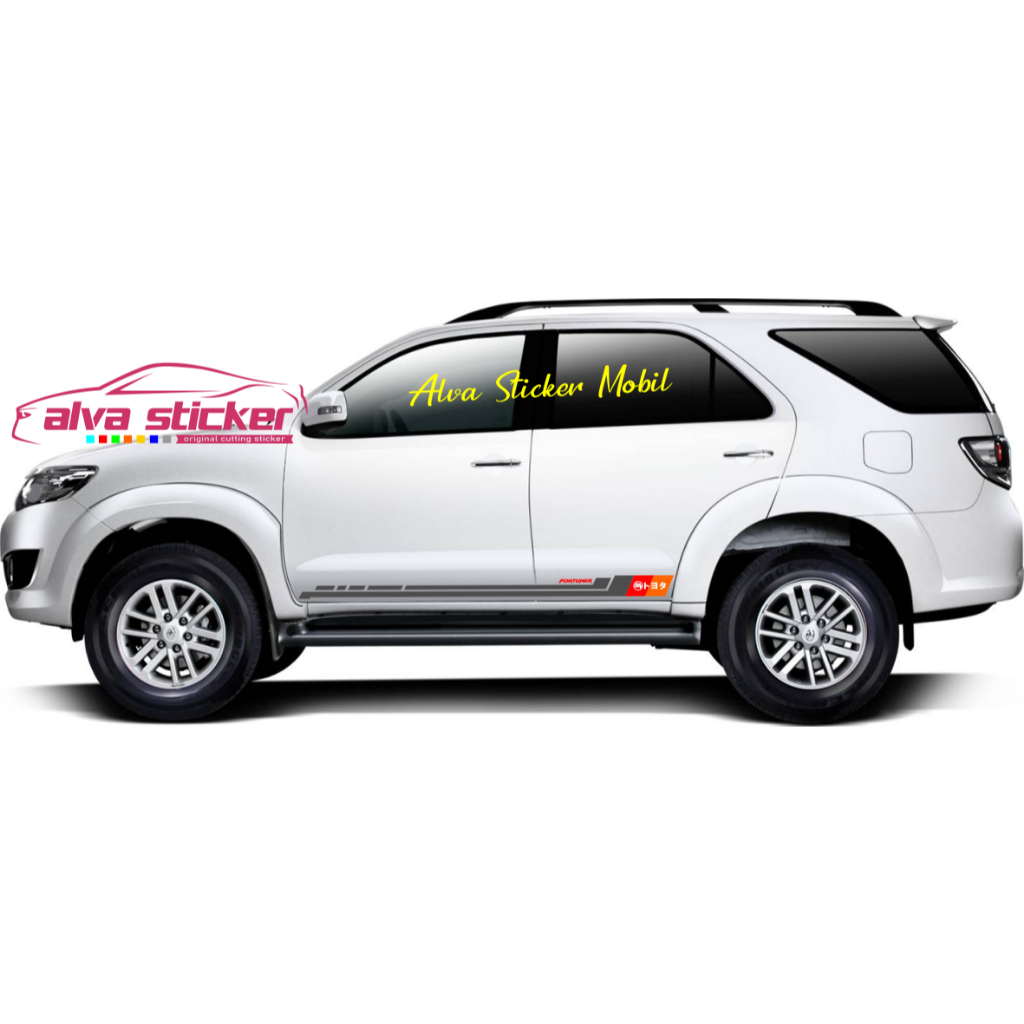 Jual sticker stiker fortuner stiker mobil toyota fortuner GEN 1 stiker ...
