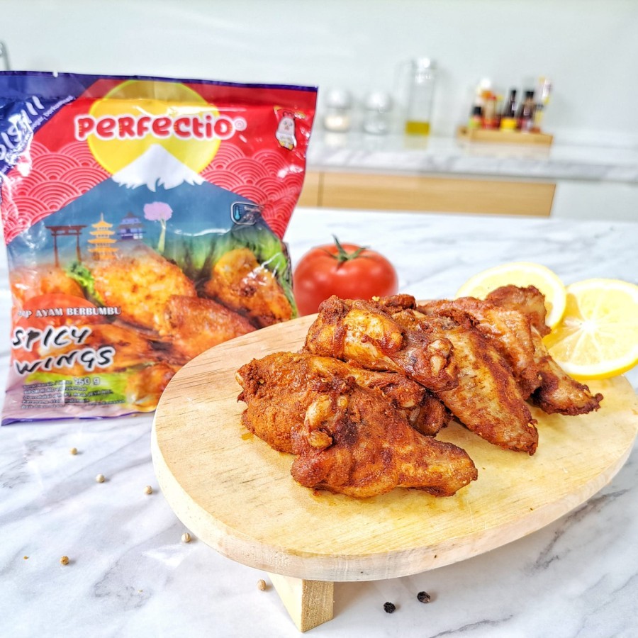 Jual Perfectio Spicy Wings 500 gram / 250 gr Sayap Ayam Berbumbu ...