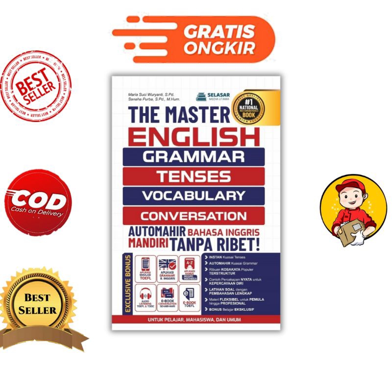 Jual BUKU BEST THE MASTER GRAMMAR TENSES VOCABULARY CONVERSATION ...