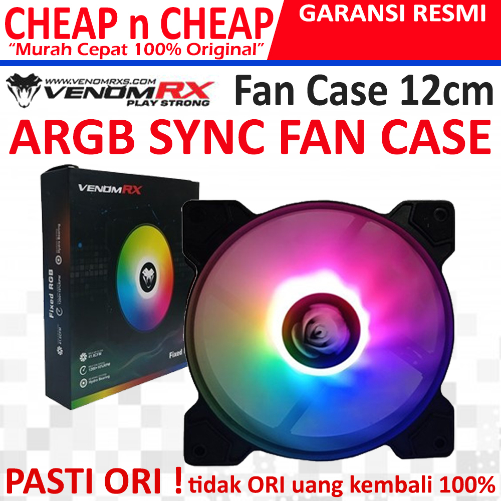 Jual VenomRX Fan Case ARGB Sync 12cm - Venom RX Fan Kipas Casing PC ...