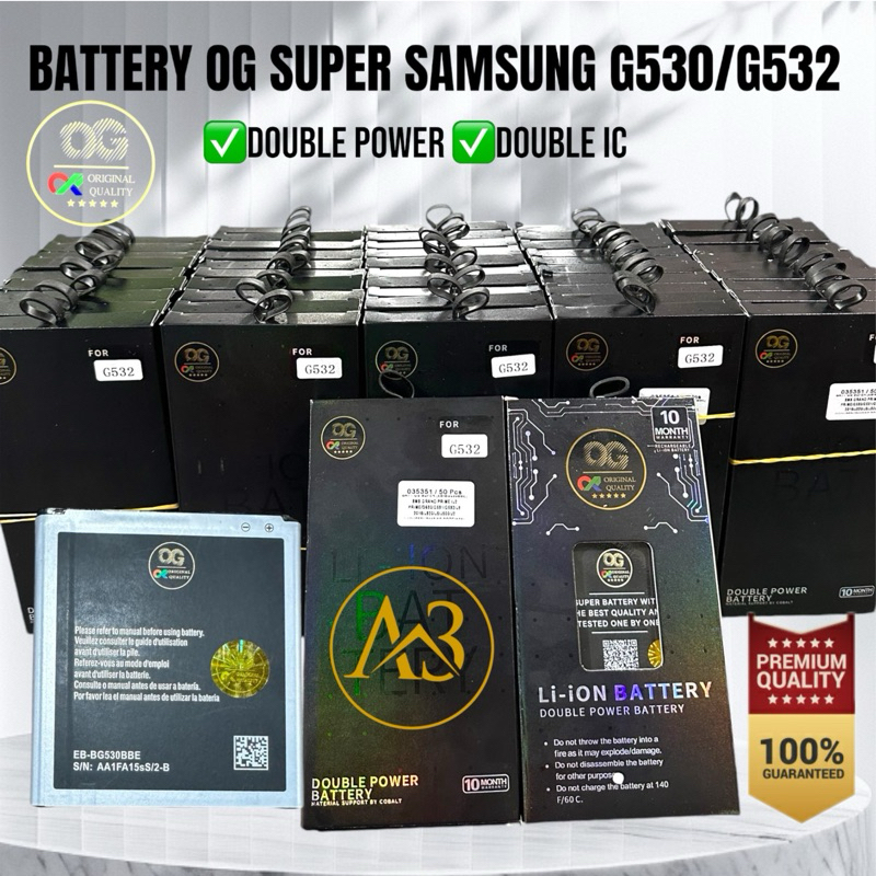 Jual BATTERY OG SUPER PREMIUM BATRE SAMSUNG G530/G532 BATERAI ORIGINAL ...
