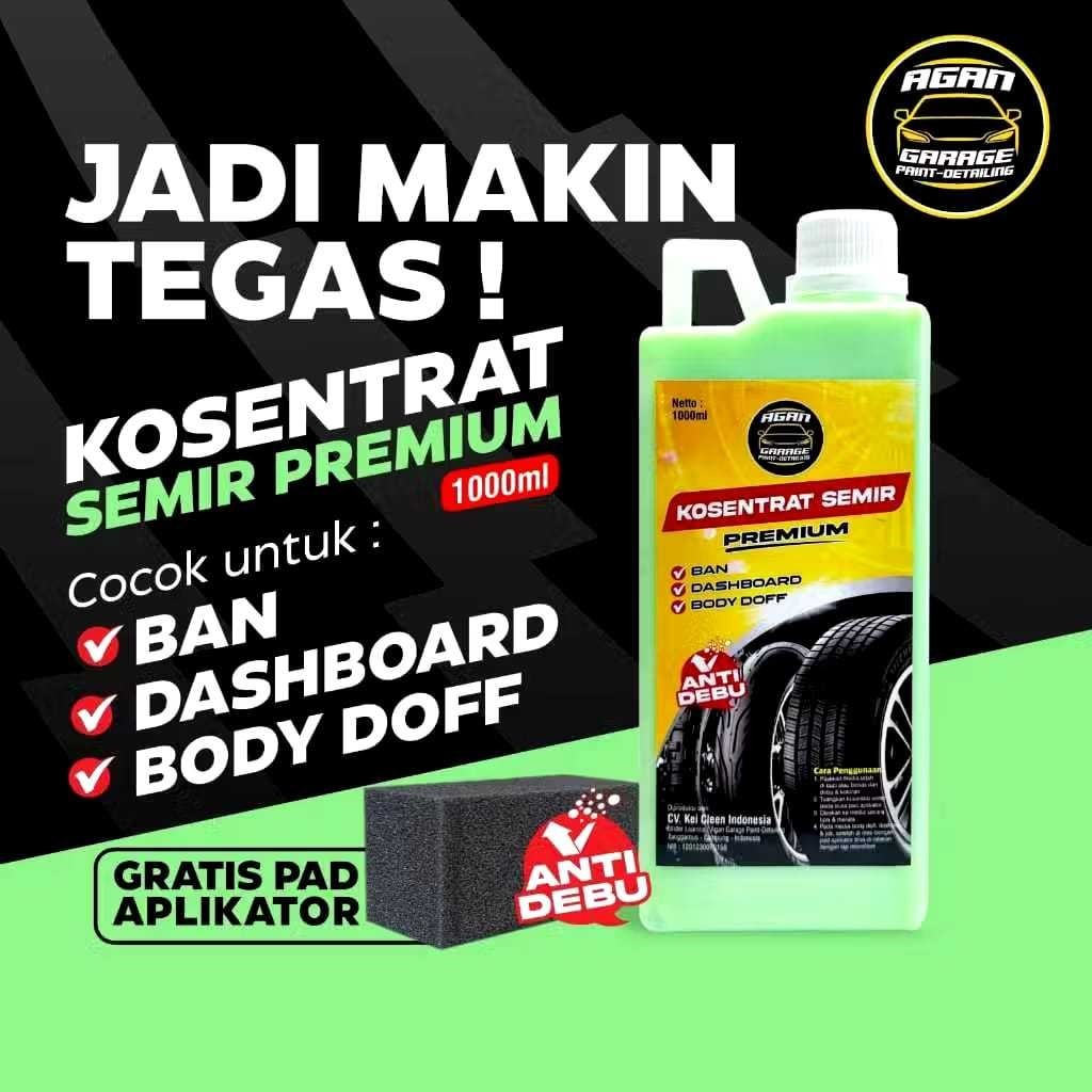 Jual KOSENTRAT SEMIR 1 Liter Semir Ban, Semir Jok, Semir Dashboard ...