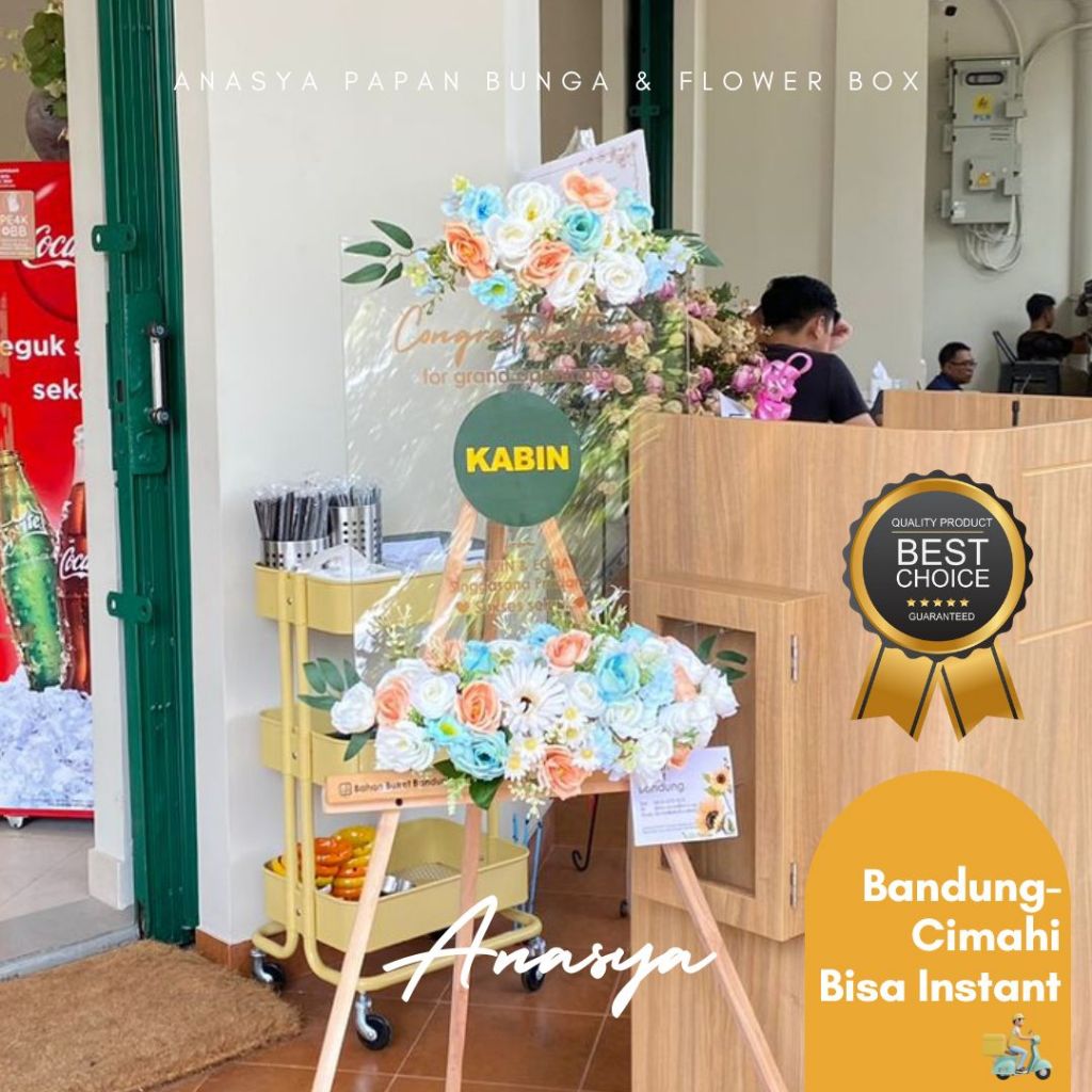 Jual Papan Bunga dan Flower Box Grand Opening Wisuda Wedding-Papan ...