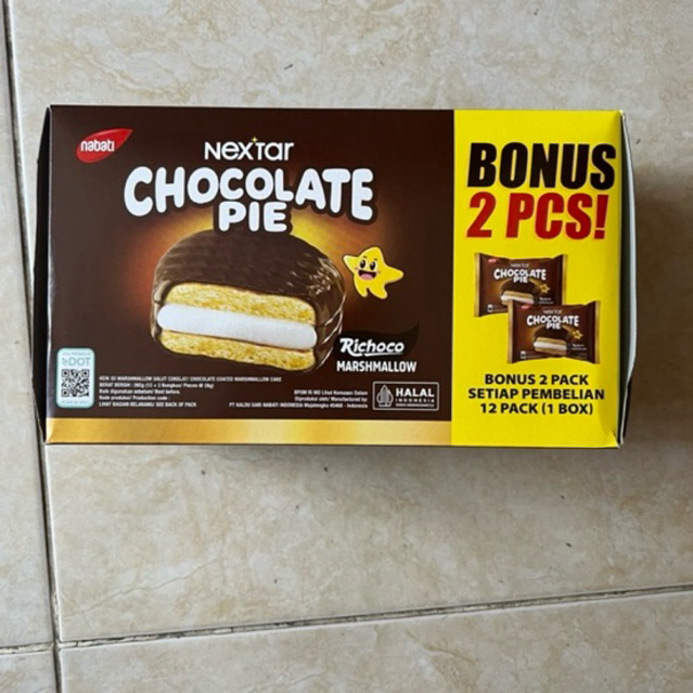 Jual BARU!! Cobain Nextar Chocolate Pie 12 Pcs | Shopee Indonesia