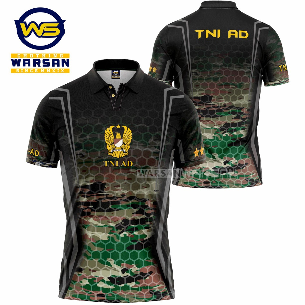 Jual Kaos Polo TNI Baru / Wangki Kasad Terbaru / Kaos Krah TNI AD / Kasad TNI Polo / Jersey ...