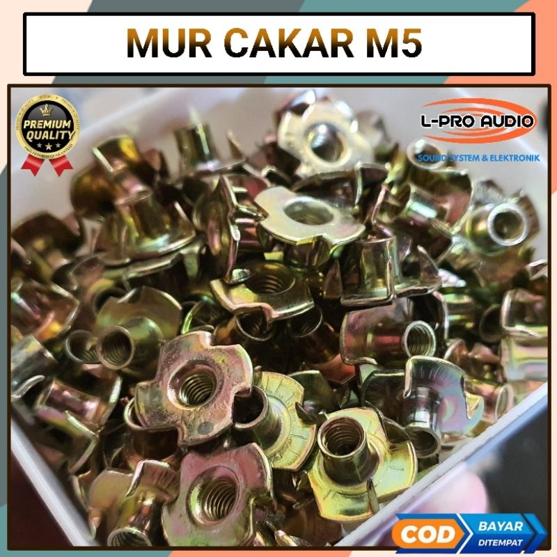 Jual Mur cakar M5 Tnut 5mm | Shopee Indonesia