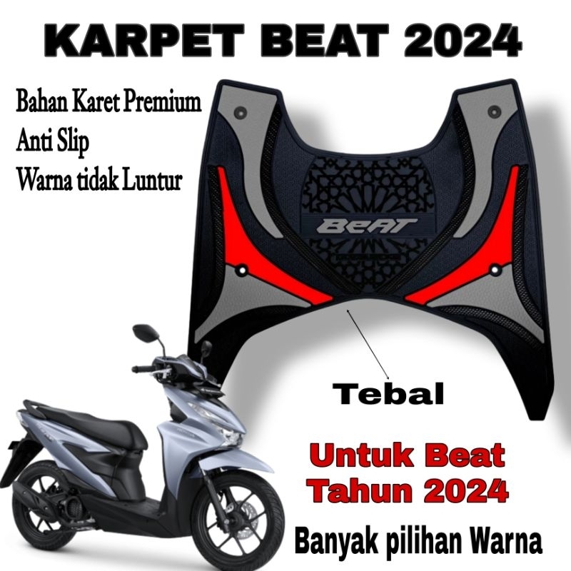 Jual Karpet Beat CBS keyless 2024 sd 2025 Pijakan Kaki Bahan Karet Asli ...