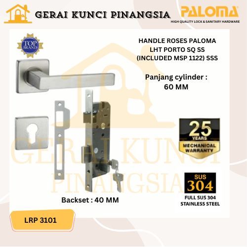 Jual Handle Pintu Set Kunci Pintu Mortise Gagang Pintu PALOMA LRP 3101 ...