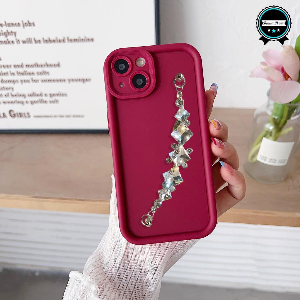 Jual Gc97 Case Casing Silikon Matte Rose Diamond Handgrip - Casing Hp ...