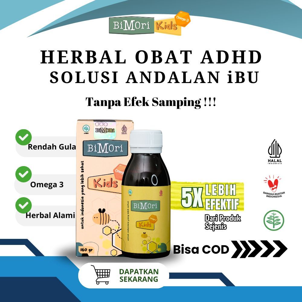 Jual Bimori Obat Adhd Speech Delay anak Penambah Daya Ingat Disleksia ...