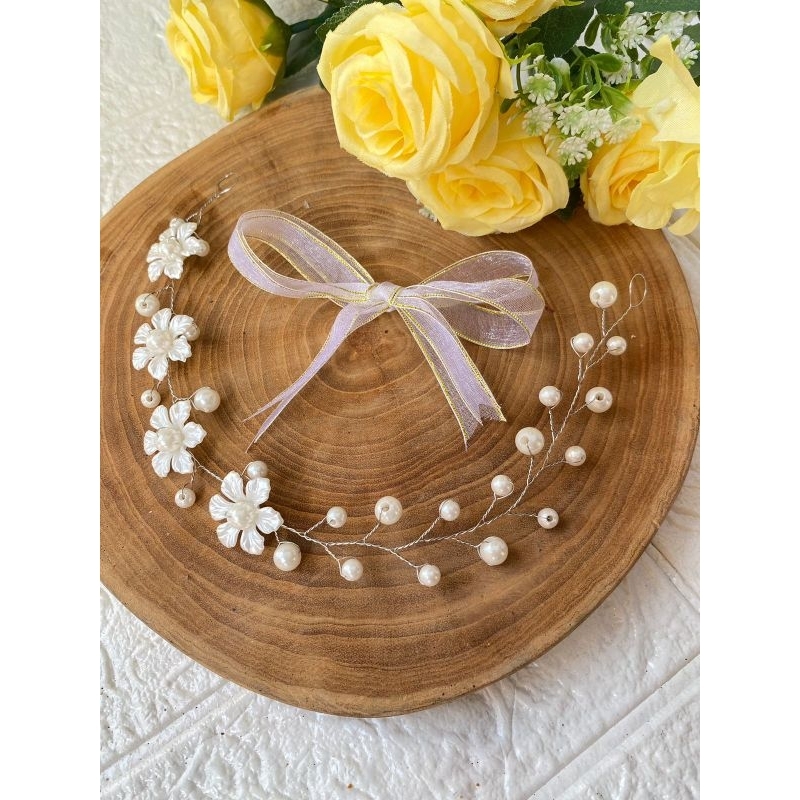 Jual aksesoris kepala /Tiara bunga separuh | Shopee Indonesia