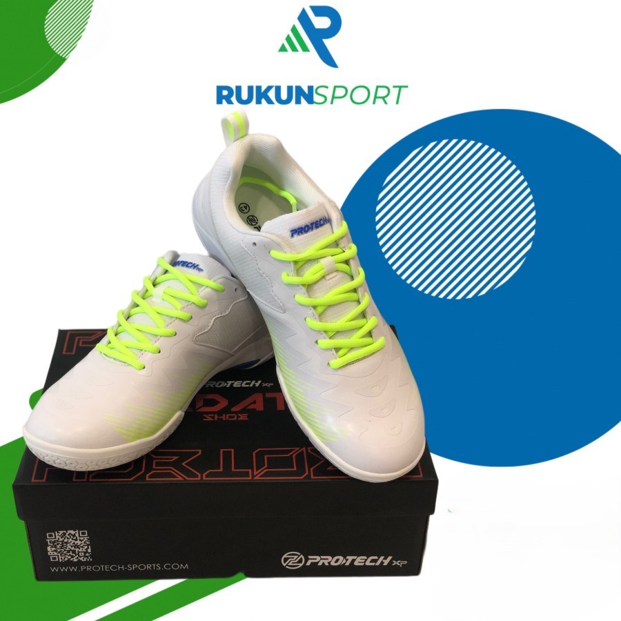 Jual Sepatu Badminton PROTECH PREDATOR (White) | Shopee Indonesia