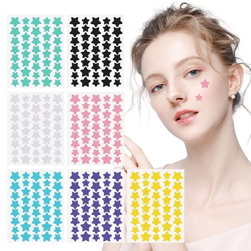 Jual Stiker Acne Pimple Patch Bentuk Star Bintang Lucu Warna Warni ...