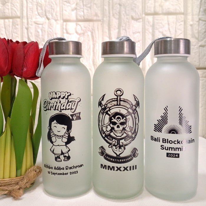 Jual MINIM ORDER 30pcs, Botol Sablon, Botol Custom, botol souvenir ...