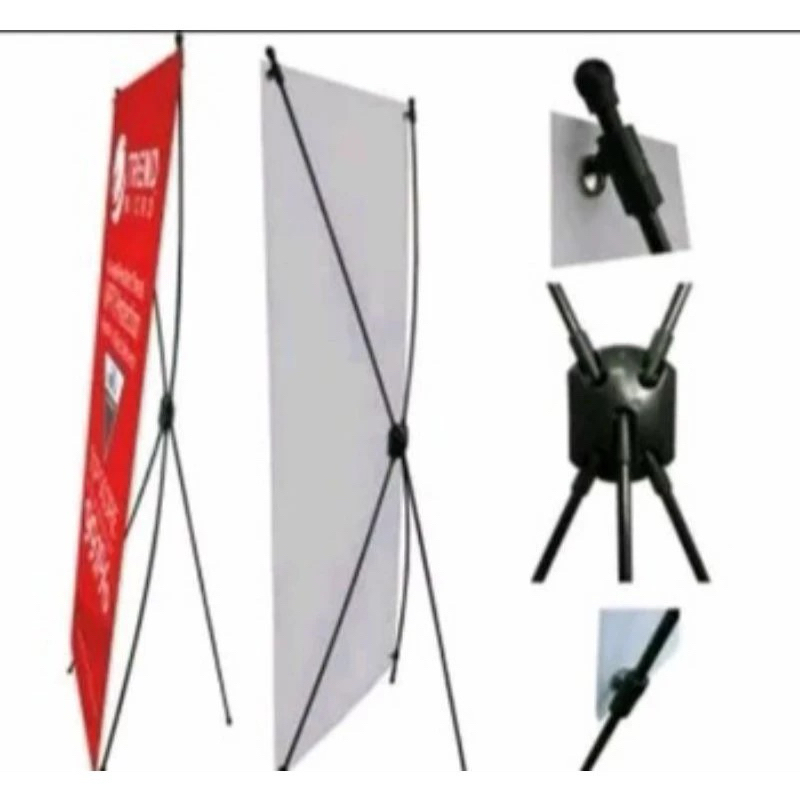 Jual Standing Y Banner / Standing X banner display promosi Aluminium uk 60cm x 160cm | Shopee ...