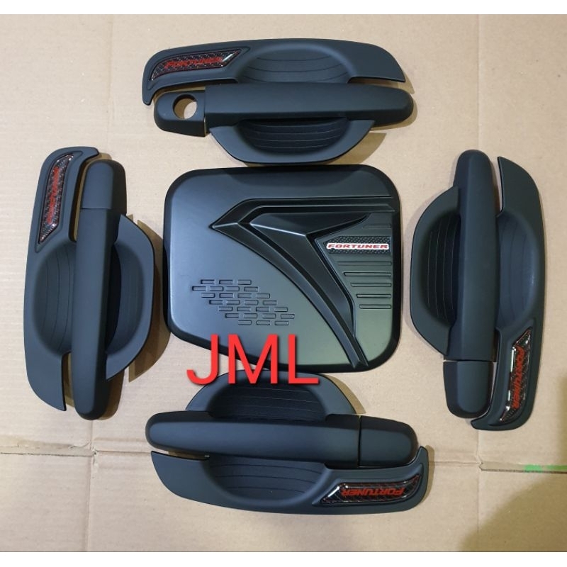 Jual Paket handle+outer+tank cover elegant hitam doff Fortuner lama 2006 - 2015. | Shopee Indonesia
