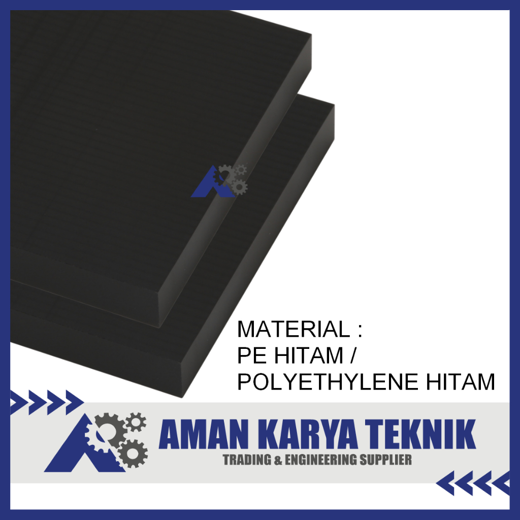 Jual Nylon/PE Hitam Lembaran ( PE Sheet Black ) 15 mm x 10 cm x 30 cm | Shopee Indonesia