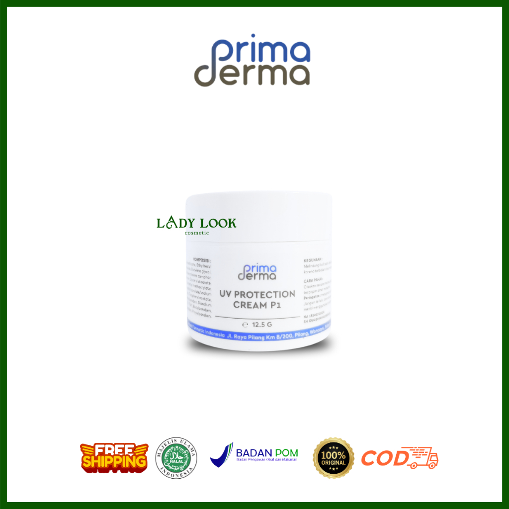 Jual LADY LOOK | Primaderma UV Protection Cream P1 | Shopee Indonesia