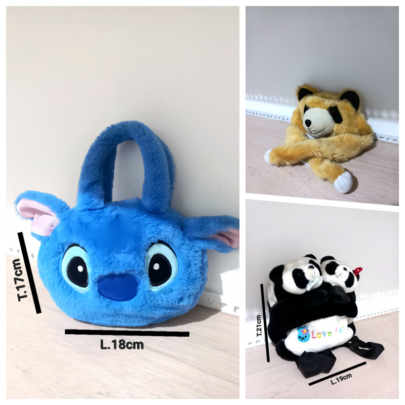 Jual Tas Boneka Karakter Lilo Stitch N Panda / Topi / Kupluk Karakter ...
