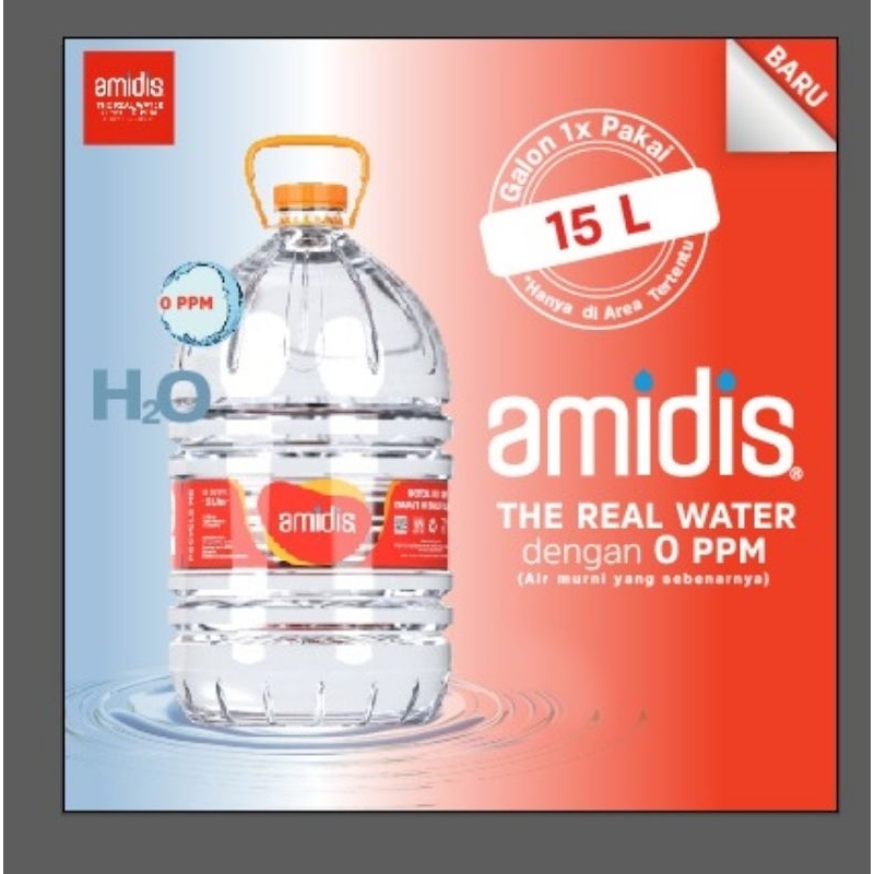 Jual AMIDIS Galon 15L - Air Minum Distilasi | Shopee Indonesia