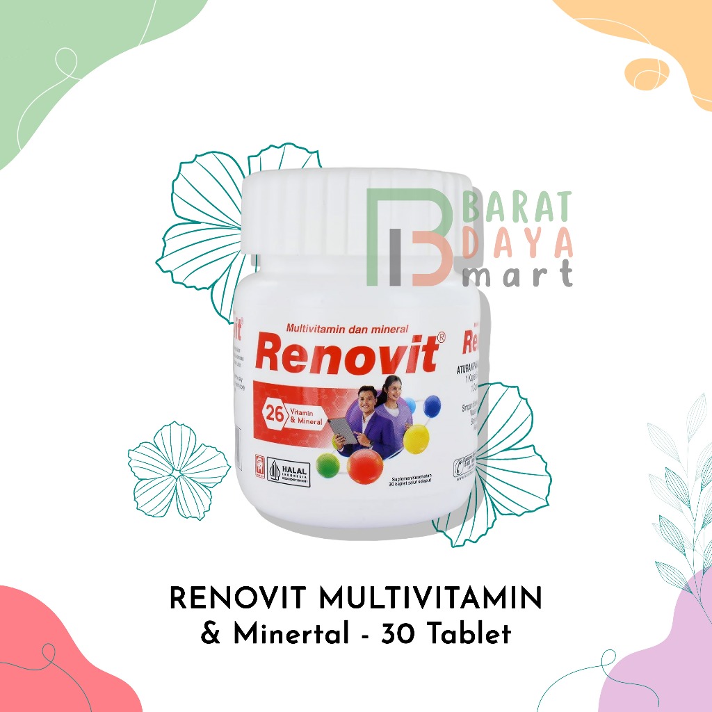 Jual Renovit 30 Tablet Multivitamin & Mineral | Shopee Indonesia