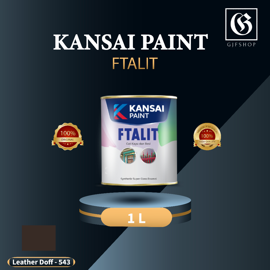 Jual Cat Minyak Besi Kayu Ftalit Kansai Paint 543 Leather Doff 1kg ...