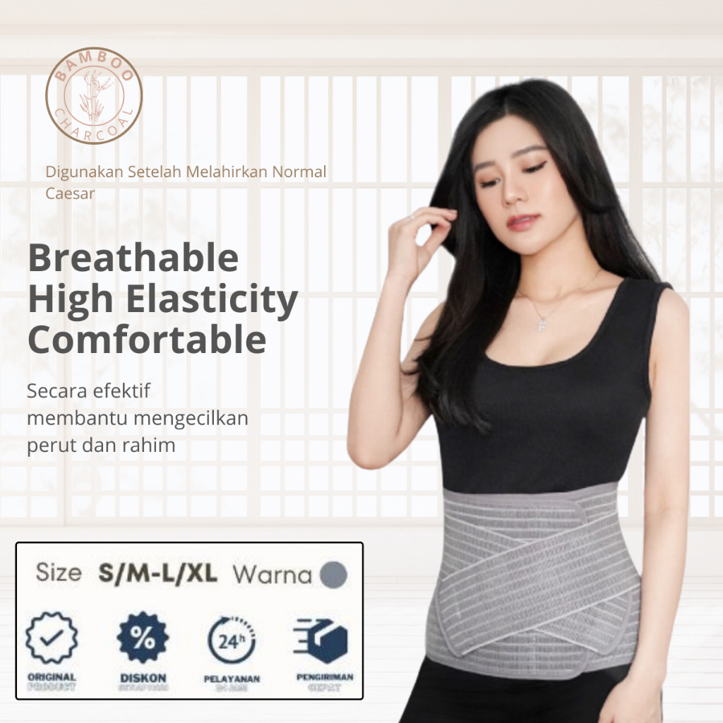 Jual Korset Pelangsing Perut Buncit Ibu Melahirkan Korset Bamboo Pasca ...