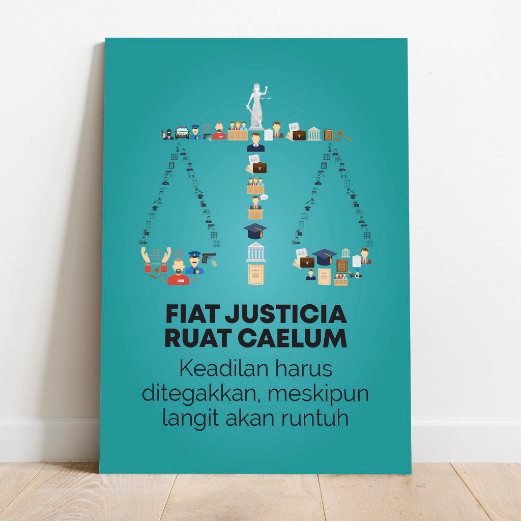 Jual Poster Fiat Justicia Ruat Caelum Keadilan Harus Ditegakkan ...