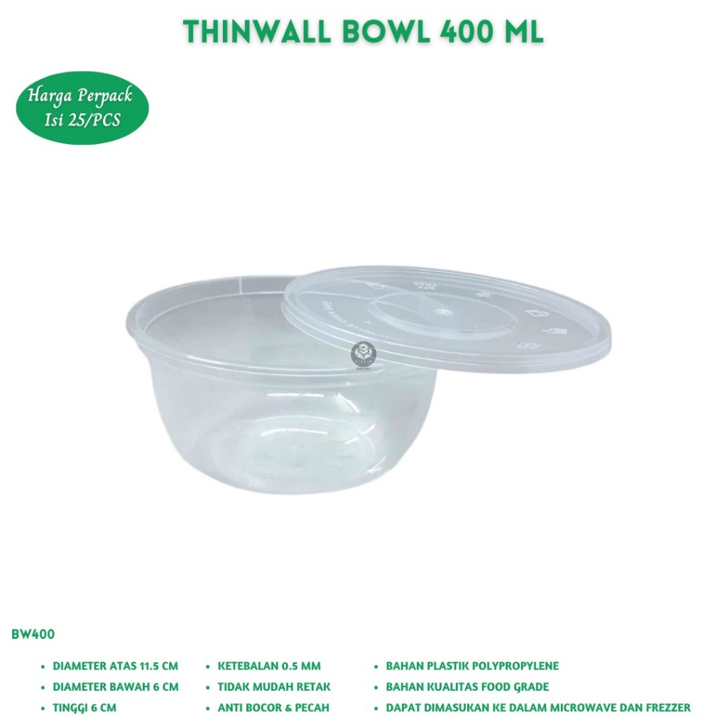 Jual Cup Pudding 400 Ml Thinwall Bulat 400 Ml Cup Puding (Isi 25 Pcs-Bw400) | Shopee Indonesia