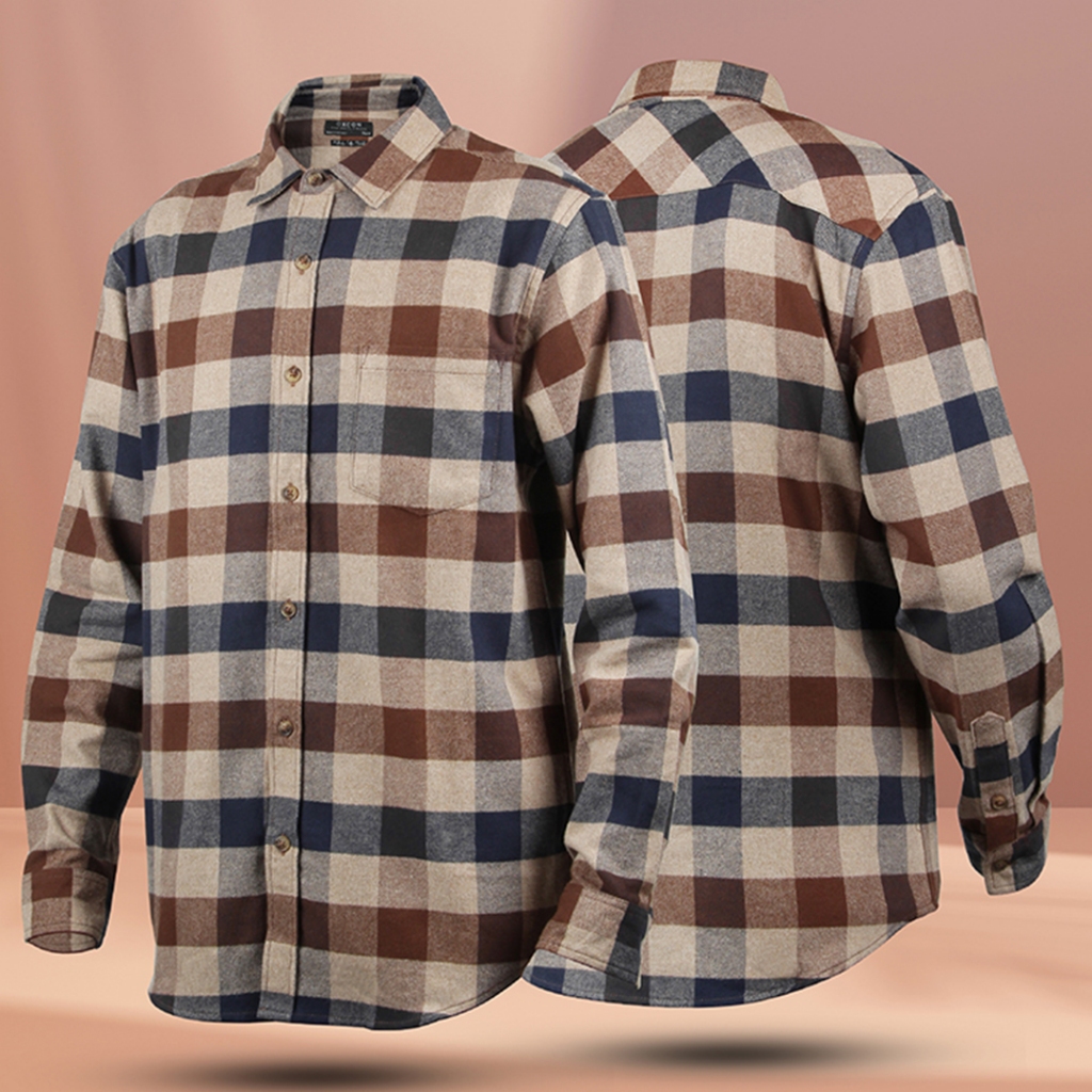 Jual OXCON Vintage Melange Flannel AUTHENTIC Extra Comfort long Sleeve ...