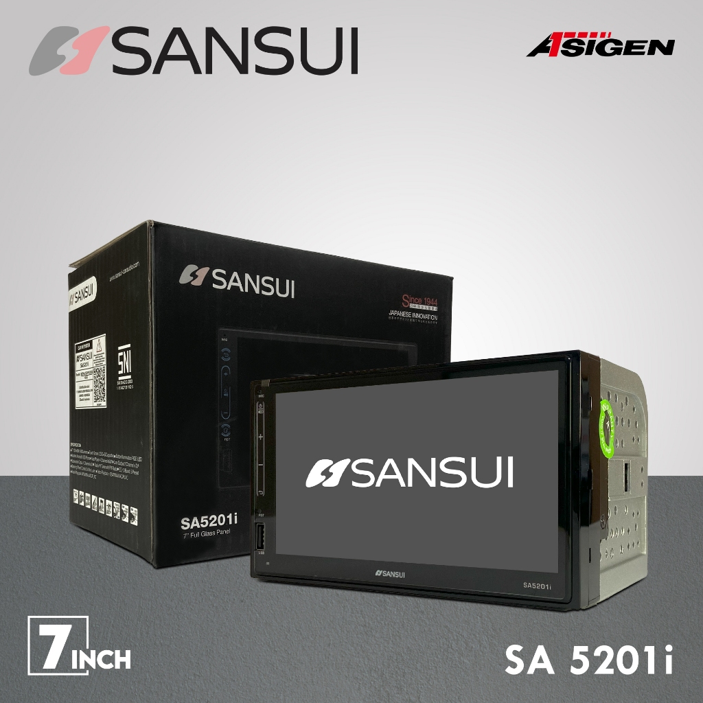 Jual Head Unit 7" SANSUI SA-5201i – Deckless Double Din Full Glass ...