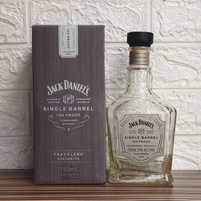 Jual Botol bekas Jack Daniels Single Barrel 100 Proof 750ml | Shopee ...