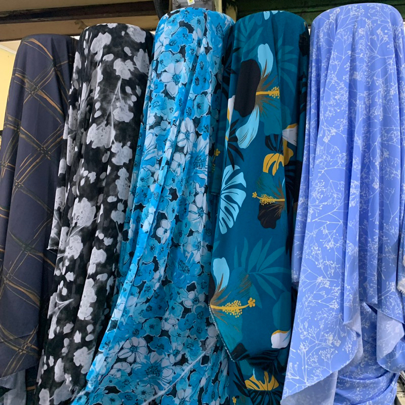 Jual kain - kain bahan motif - kain zara crepe motif - kain ceruty ...