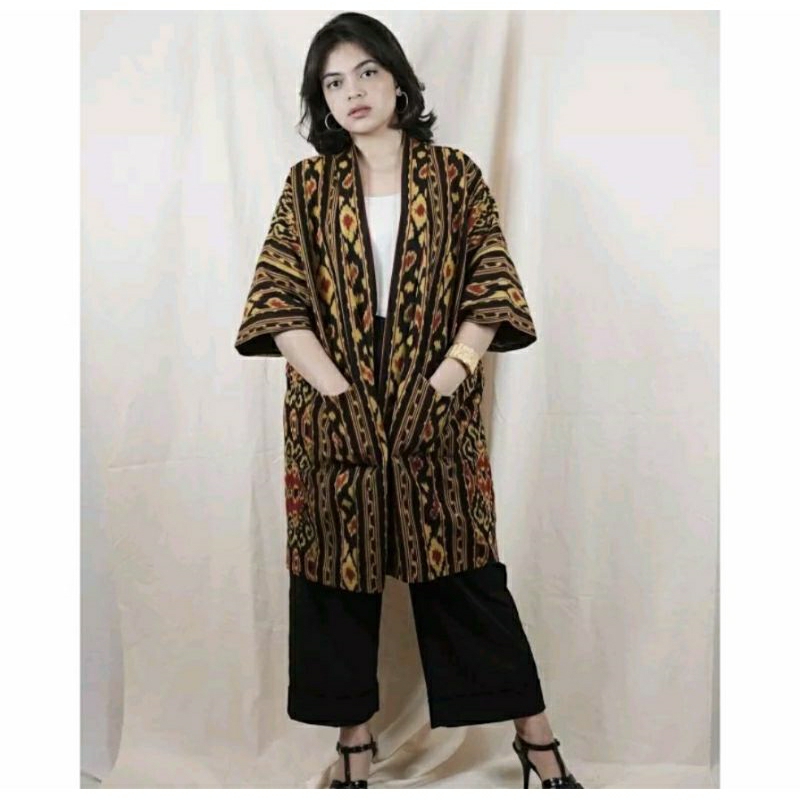 Jual LONG CARDIGAN TENUN MALUKU LASEMAN ETNIK | Shopee Indonesia