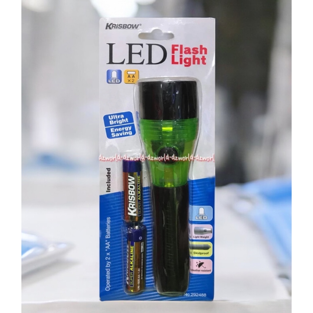 Jual Krisbow Flash Light Senter Led Senter Baterai Dengan Desain ...