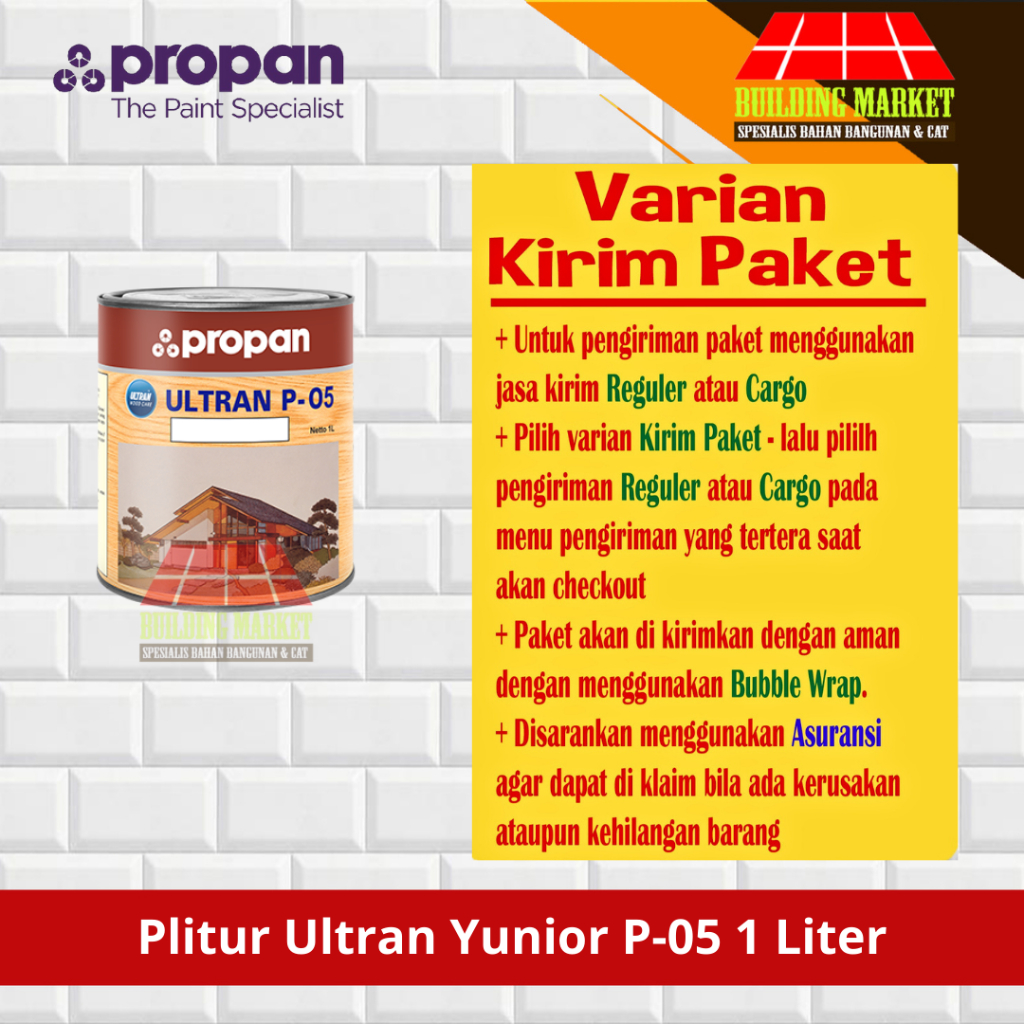 Jual Cat Politur Propan Ultran P05 Interior 1 Liter Pelitur Plitur ...