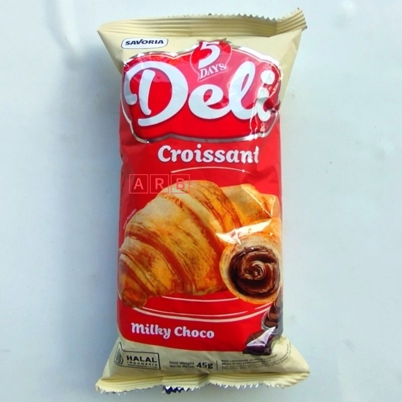 Jual 5 Days Deli Croissant Milky Choco 45 gr | Shopee Indonesia