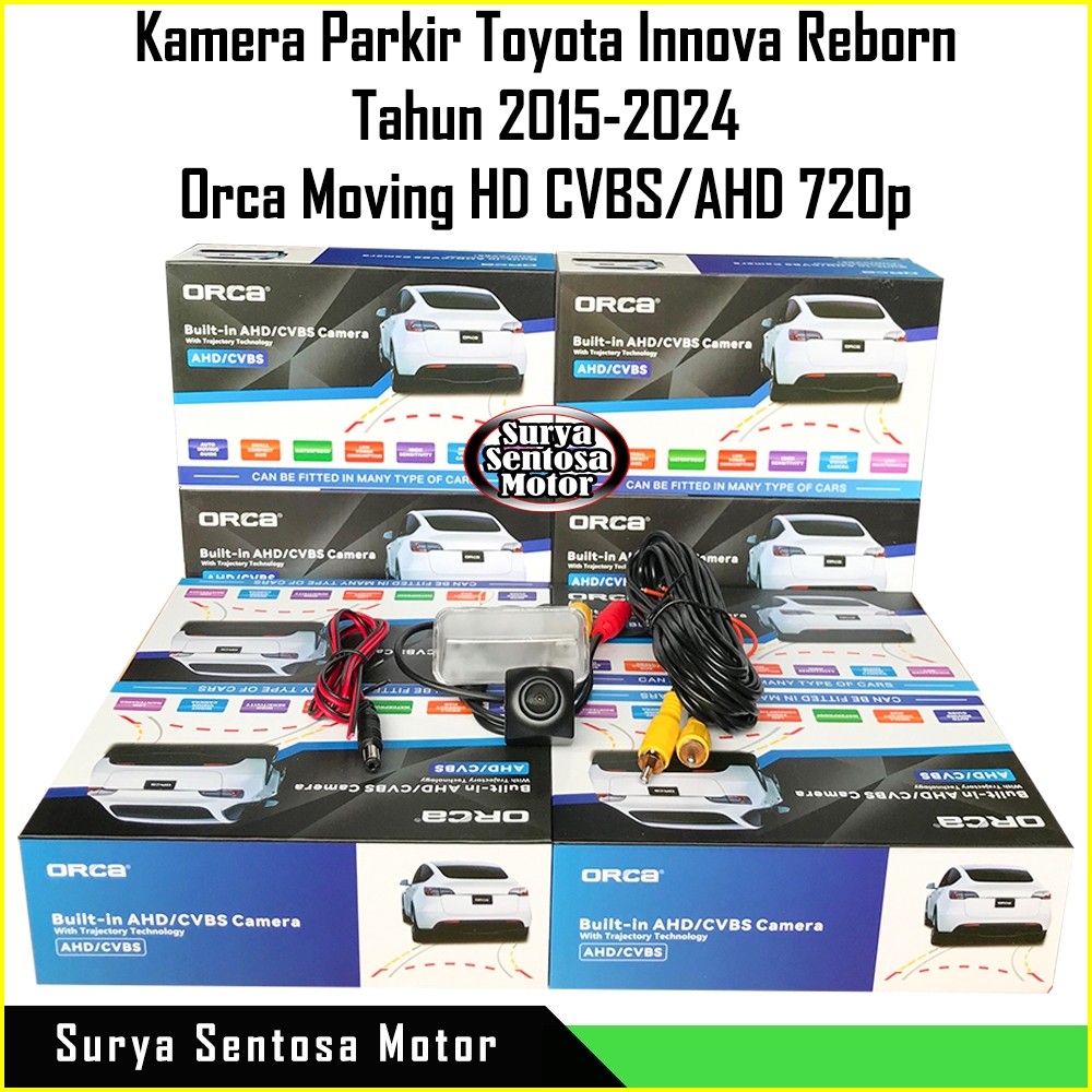 Jual Kamera Mundur Parkir Innova Reborn 2015 - 2024 Orca Moving HD CVBS/AHD 720p | Shopee Indonesia
