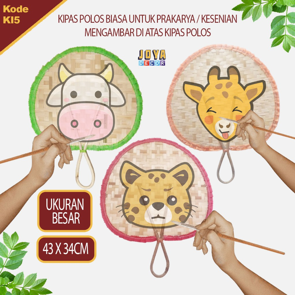 Jual Kipas Tangan Natural BESAR / Kipas Anyaman Bambu Natural/ Kipas ...