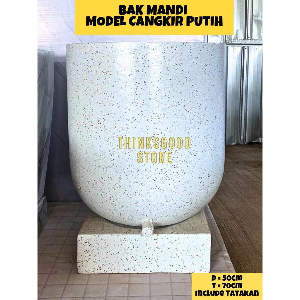 Jual BAK MANDI GENTONG AIR MINIMALIS MODEL TERASO MODEL CANGKIR TERAZO ...