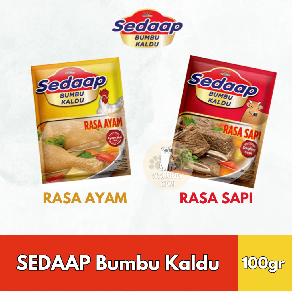 Jual SEDAAP Bumbu Kaldu RASA SAPI & AYAM 100g | Shopee Indonesia