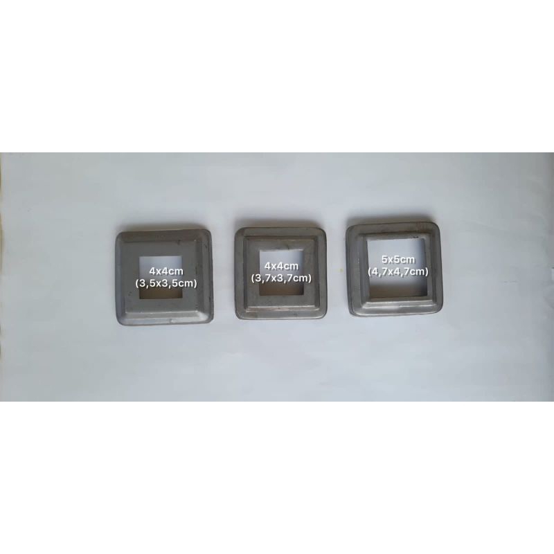 Jual tapak besi hollow ukuran 4x4(banci)dan 5x5 (banci) | Shopee Indonesia