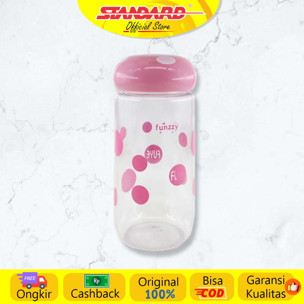 Jual Standard - Funzzy Bottle Polkadot Isi 2 Pcs ( Tumbler / Botol ...